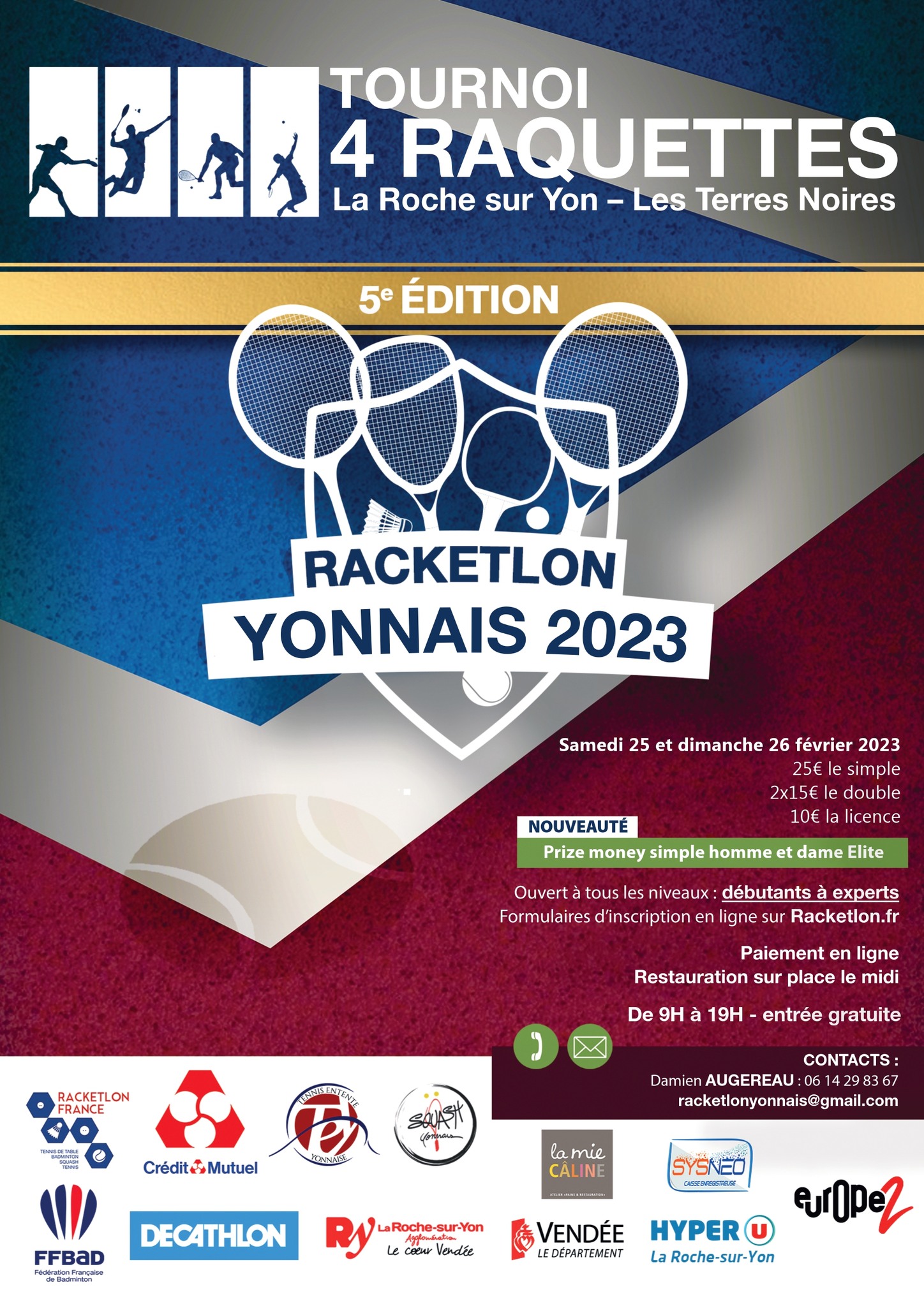 Racketlon – EUROPE 2 VENDÉE